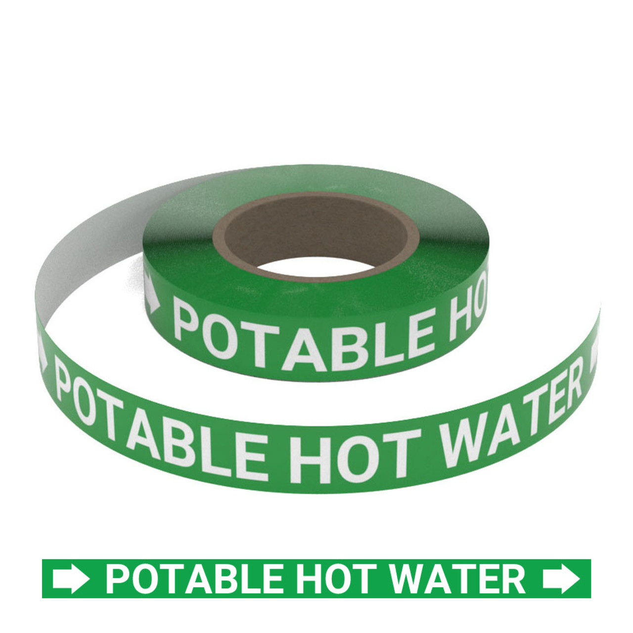 Potable Hot Water - Smart Stripe Inline Pipe Marking Roll | Creative ...