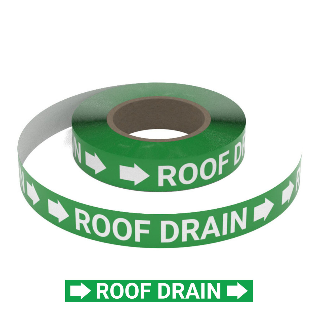 Roof Drain - Smart Stripe Inline Pipe Marking Roll | Creative Safety Supply