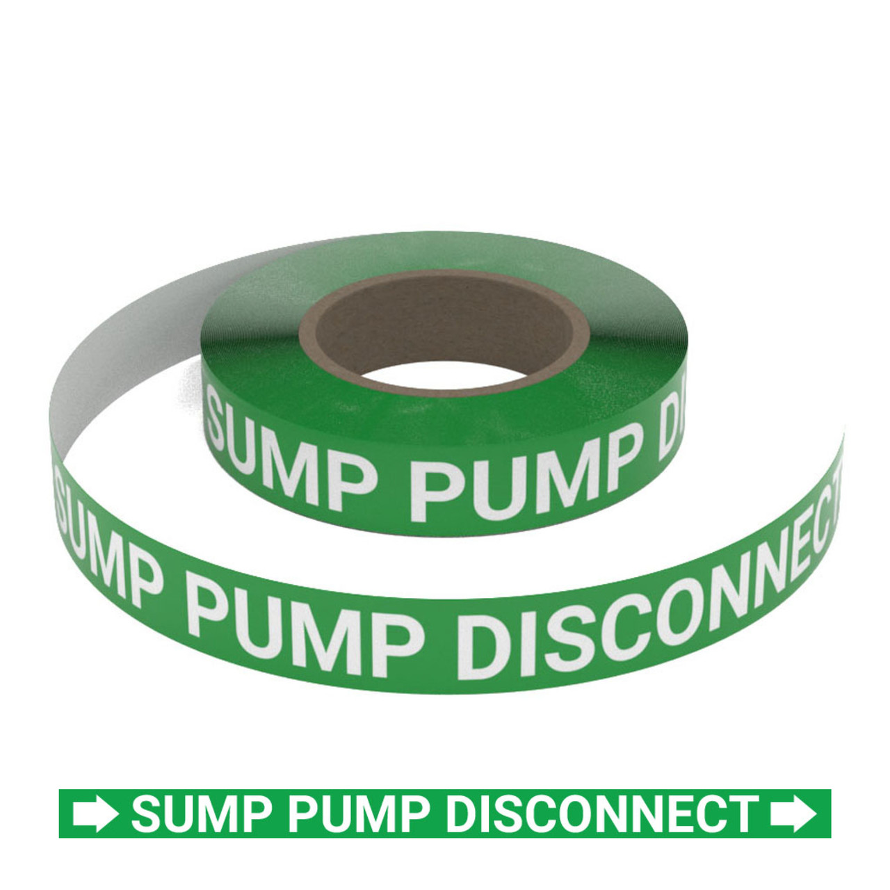 Sump Pump Disconnect - Smart Stripe Inline Pipe Marking Roll | Creative ...