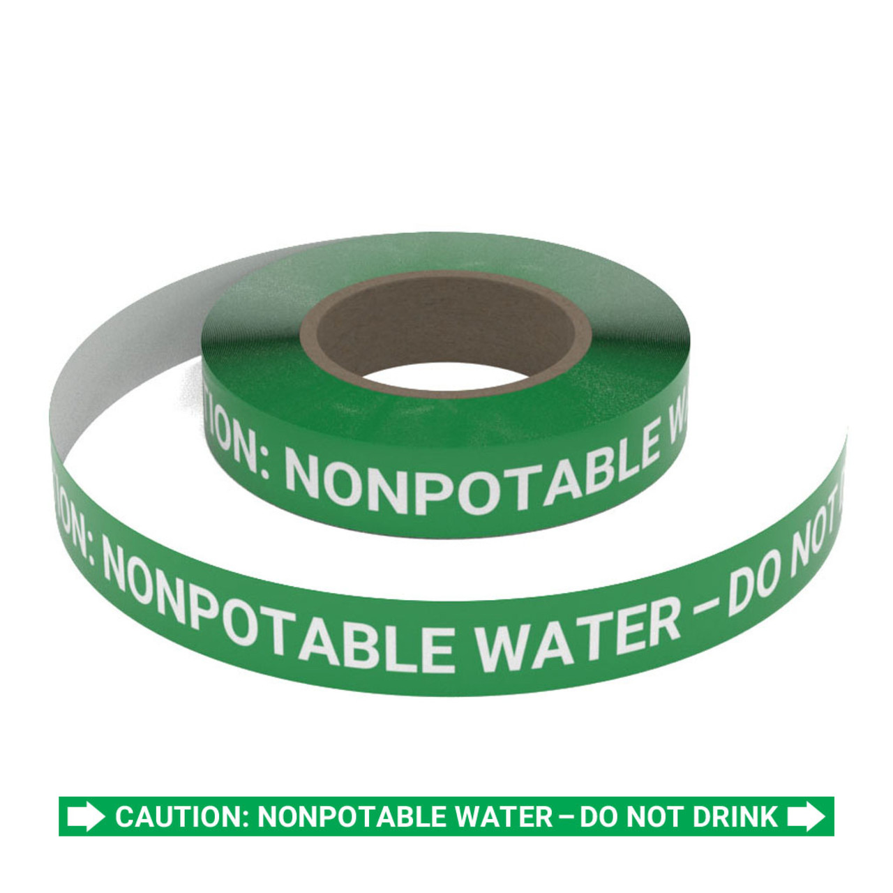 Caution: Nonpotable Water - Do Not Drink - Smart Stripe Inline Pipe ...