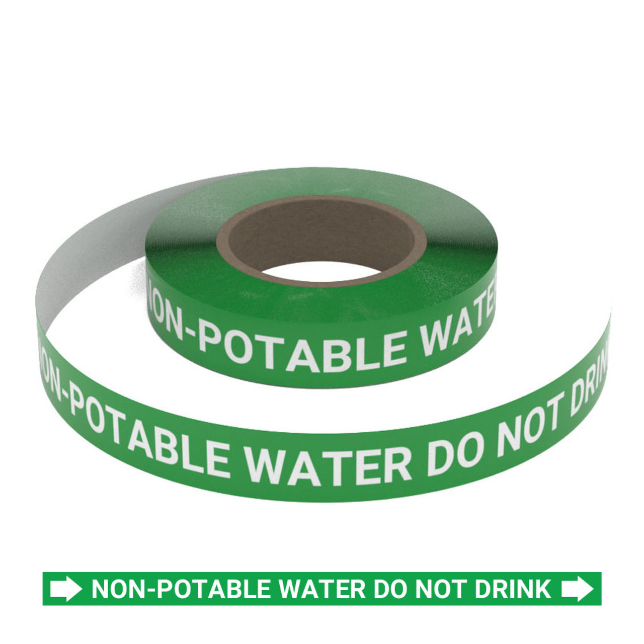 Non-Potable Water Do Not Drink - Smart Stripe Inline Pipe Marking Roll ...