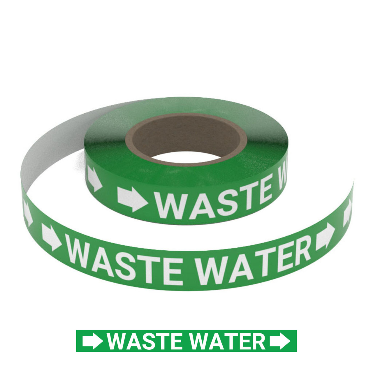 Waste Water (Green) - Smart Stripe Inline Pipe Marking Roll | Creative ...