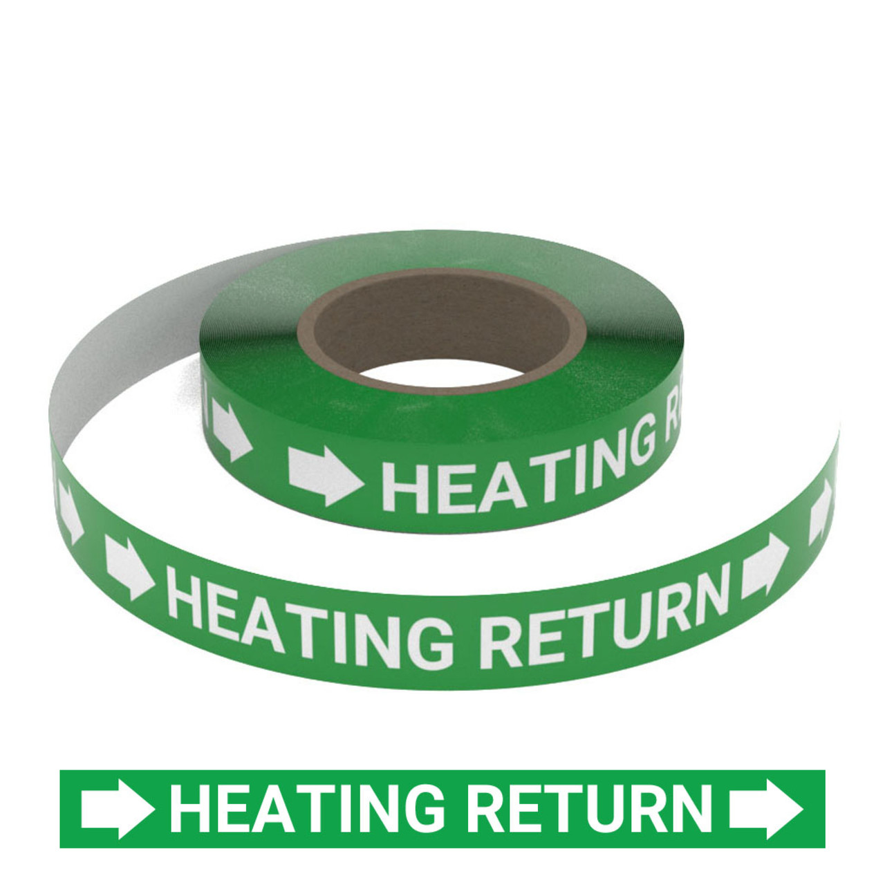 Heating Return (Green) - Smart Stripe Inline Pipe Marking Roll ...
