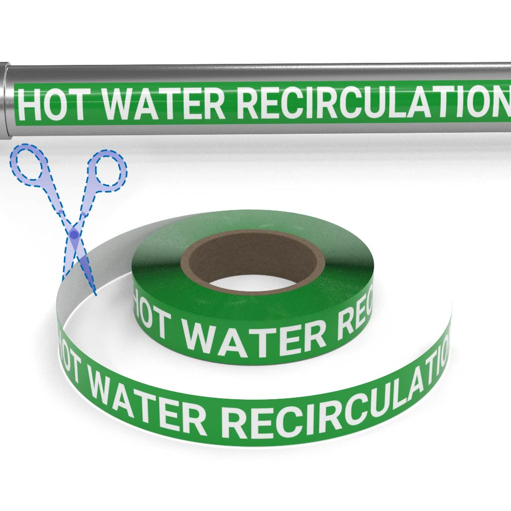 Hot Water Recirculation - Smart Stripe Inline Pipe Marking Roll ...