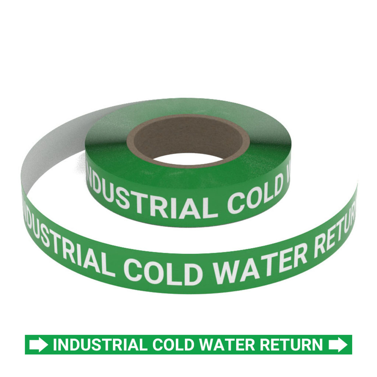 Industrial Cold Water Return - Smart Stripe Inline Pipe Marking Roll ...