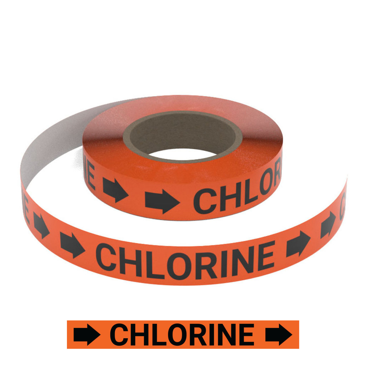 Chlorine (Orange) - Smart Stripe Inline Pipe Marking Roll | Creative ...