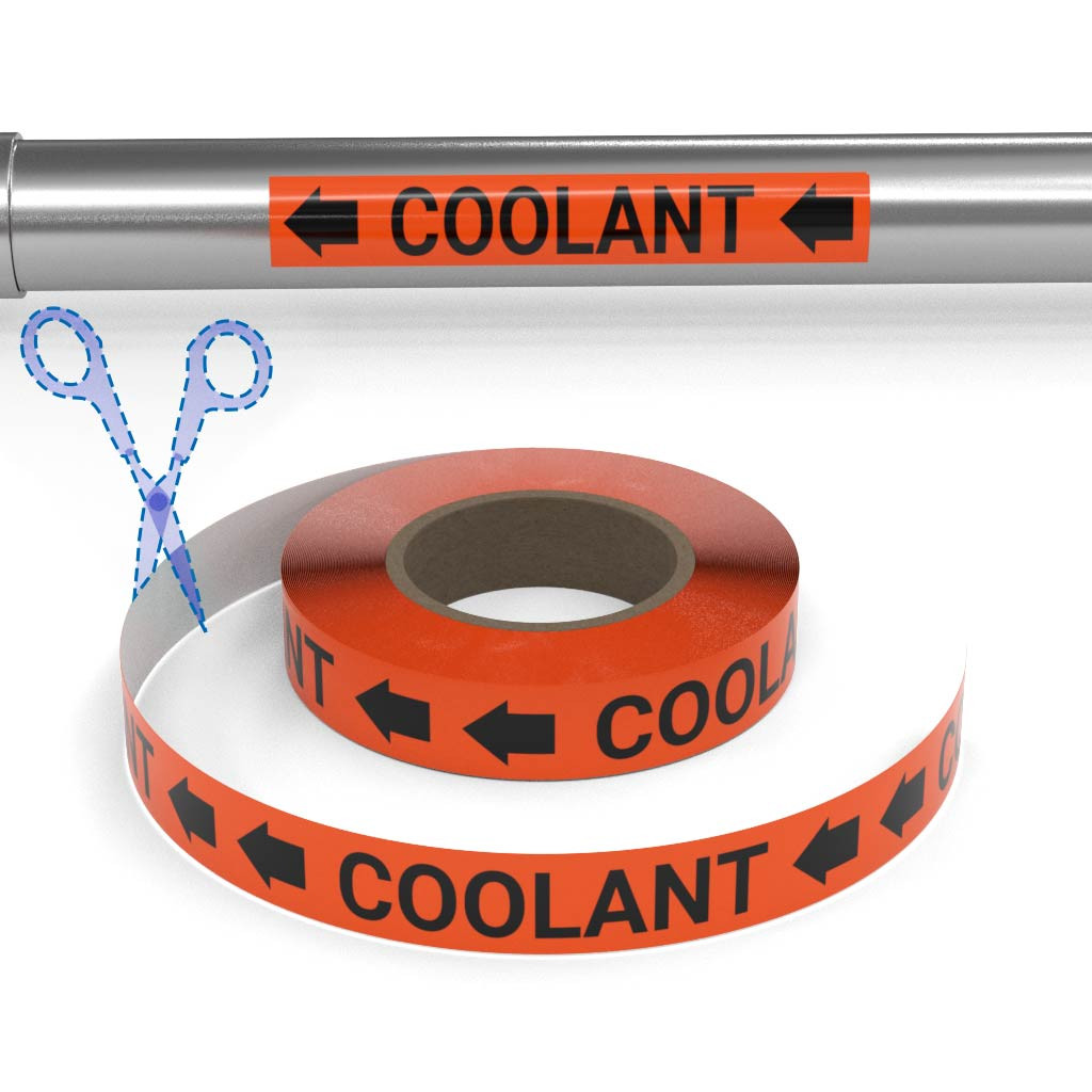 Coolant - Smart Stripe Inline Pipe Marking Roll | Creative Safety Supply