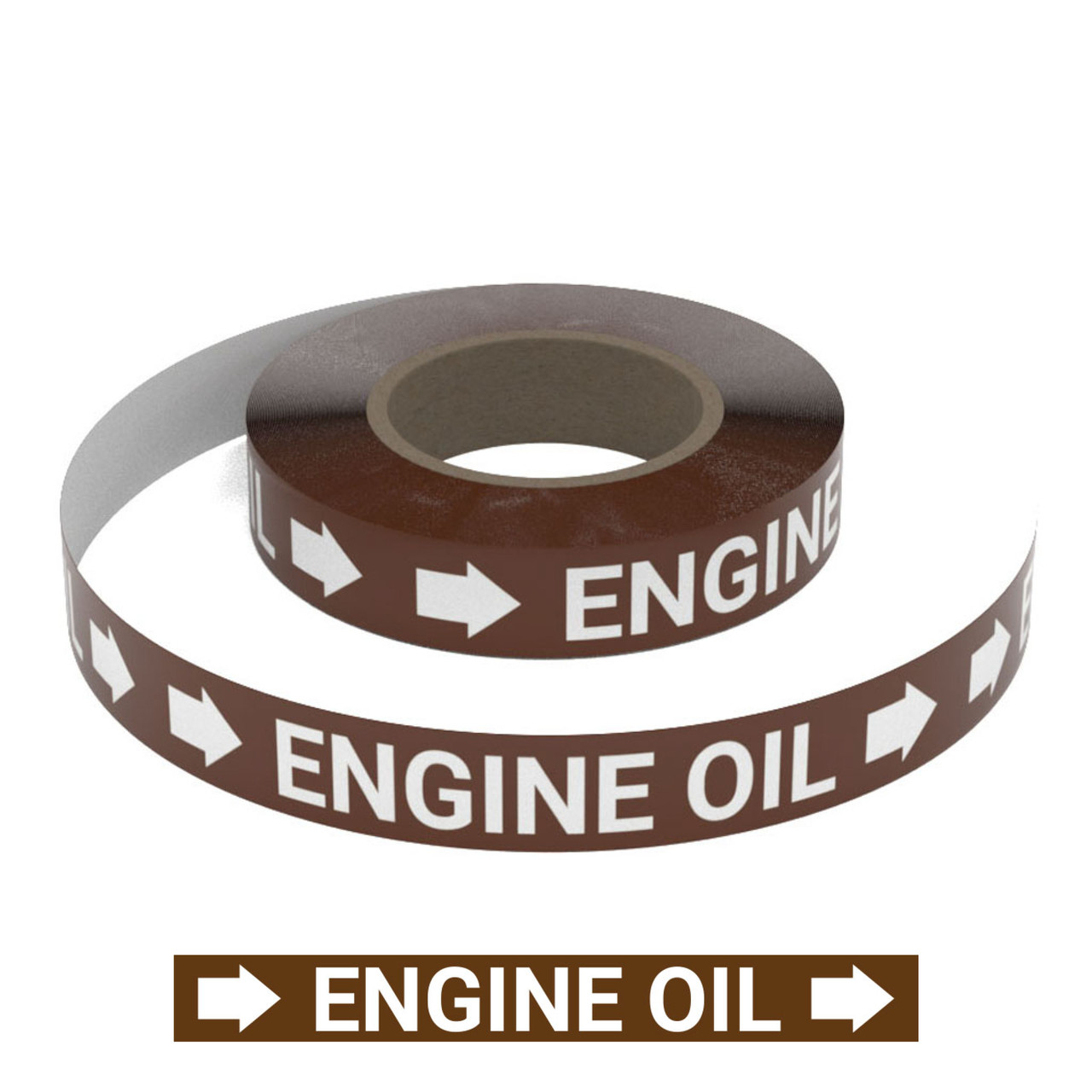 Engine Oil - Smart Stripe Inline Pipe Marking Roll | Creative Safety Supply