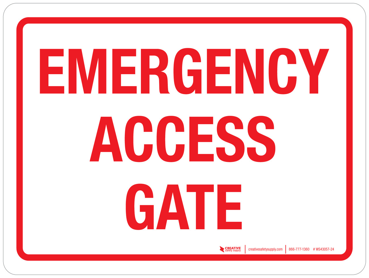 Emergency Access Gate - Do Not Open Window For Ventilation Landscape ...