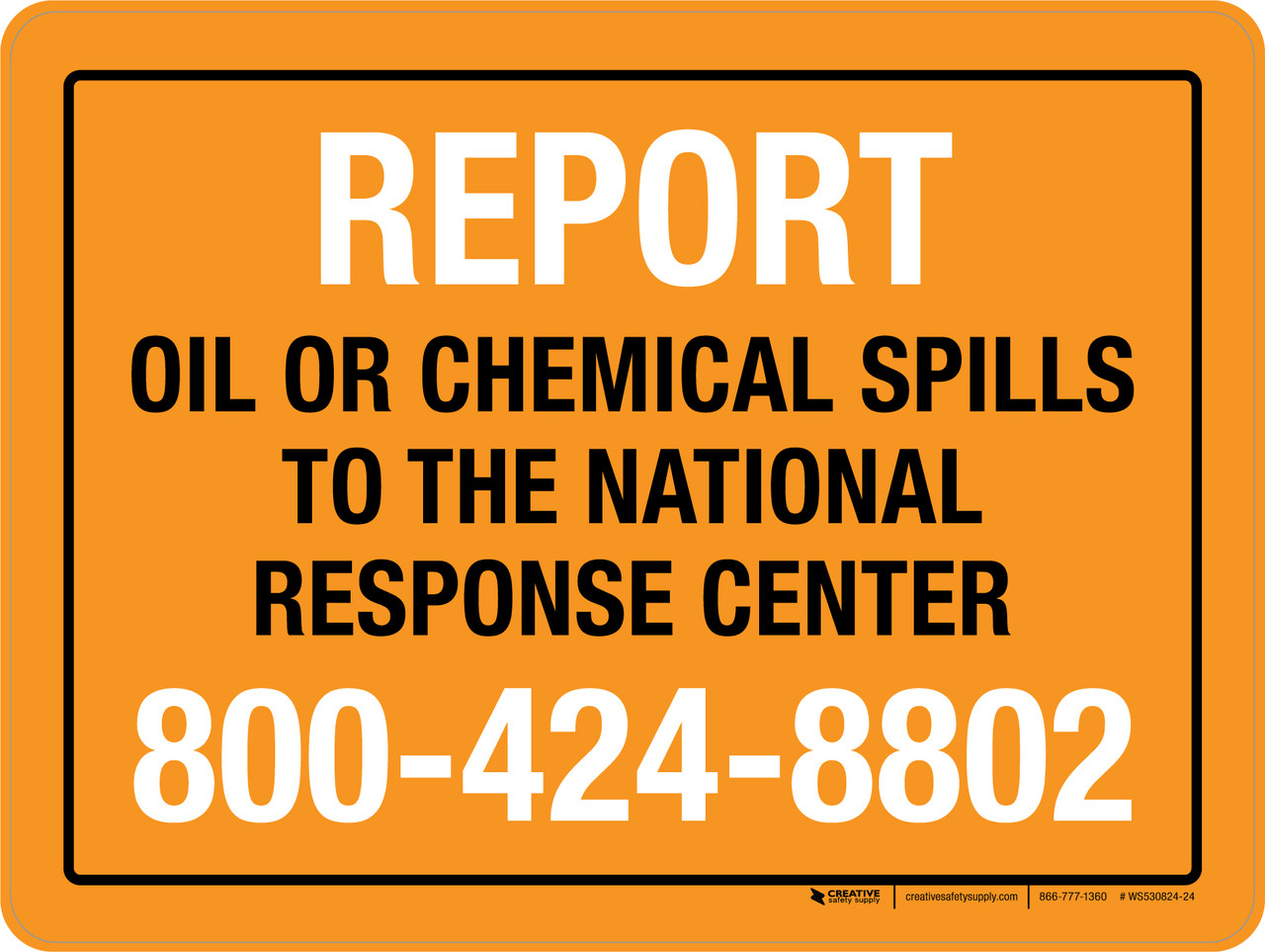 Report Oil Or Chemical Spills To The National Response Center Landscape ...