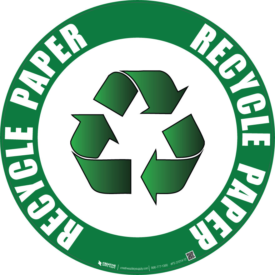 Recycle Paper - Floor Sign