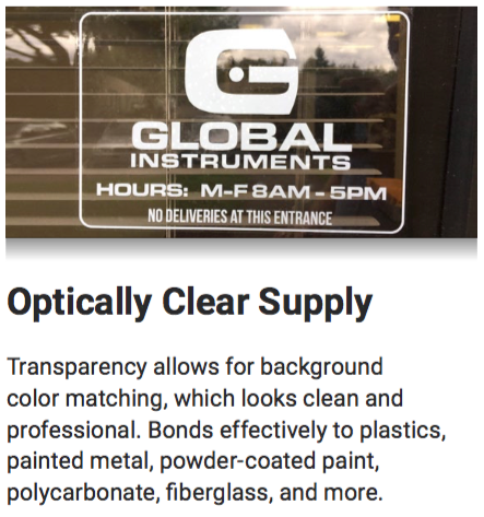 LabelTac Optically Clear Supply