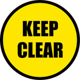 Keep Clear - Floor Sign