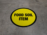Food Soil Item Floor Sign | Creative Safety Supply