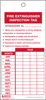 Fire Extinguisher Inspection Tags