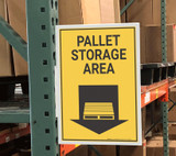 Pallet Storage Area - Rack Mounted Sign