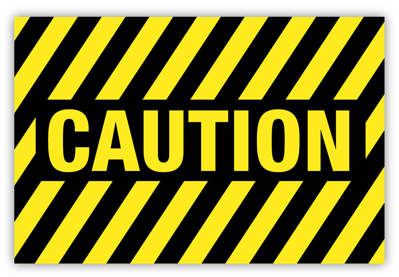Caution Label (Striped) | Creative Safety Supply