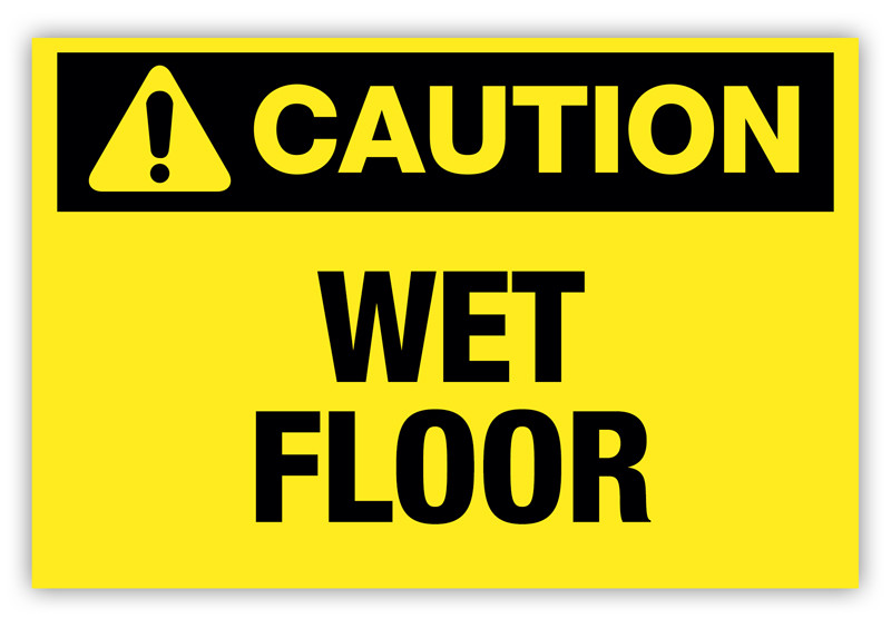 Caution - Wet Floor Label | Creative Safety Supply