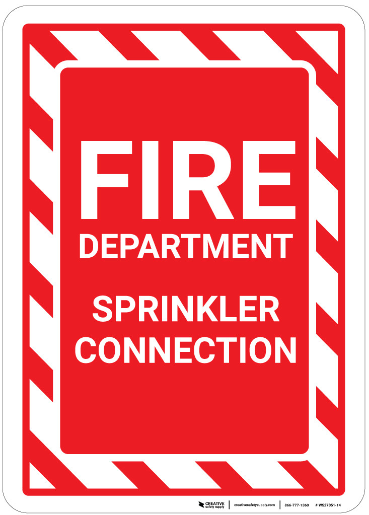 Fire Department Connection (FDC) Signs | Creative Safety Supply