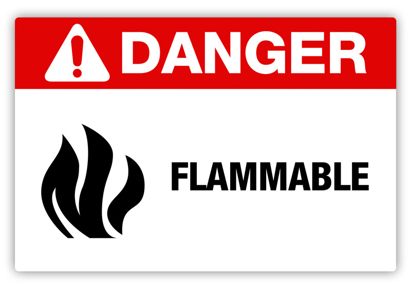 Danger - Flammable Label