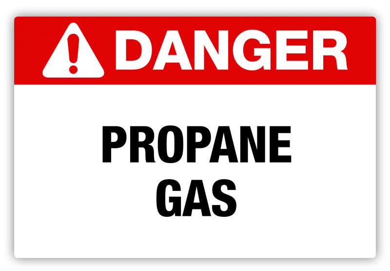 Danger - Propane Gas Label