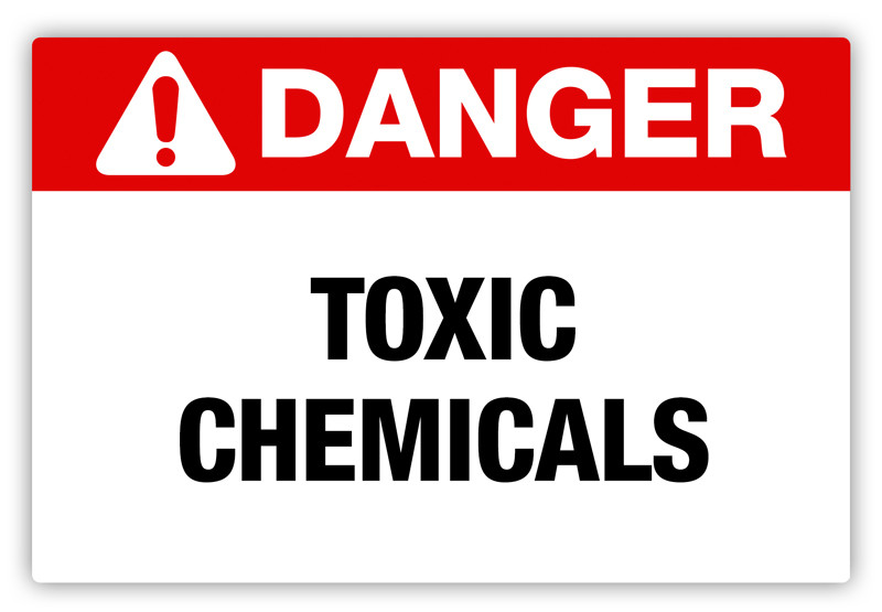 Danger - Toxic Chemicals Label