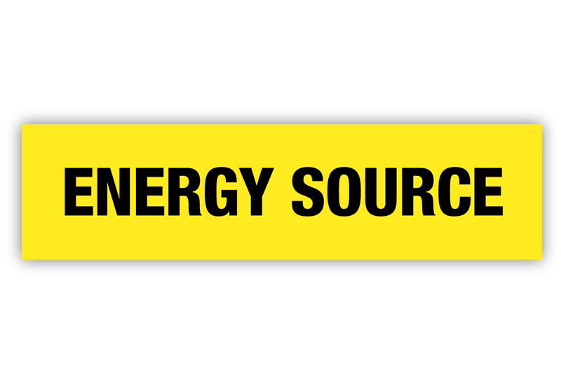 Energy Source Label | Creative Safety Supply