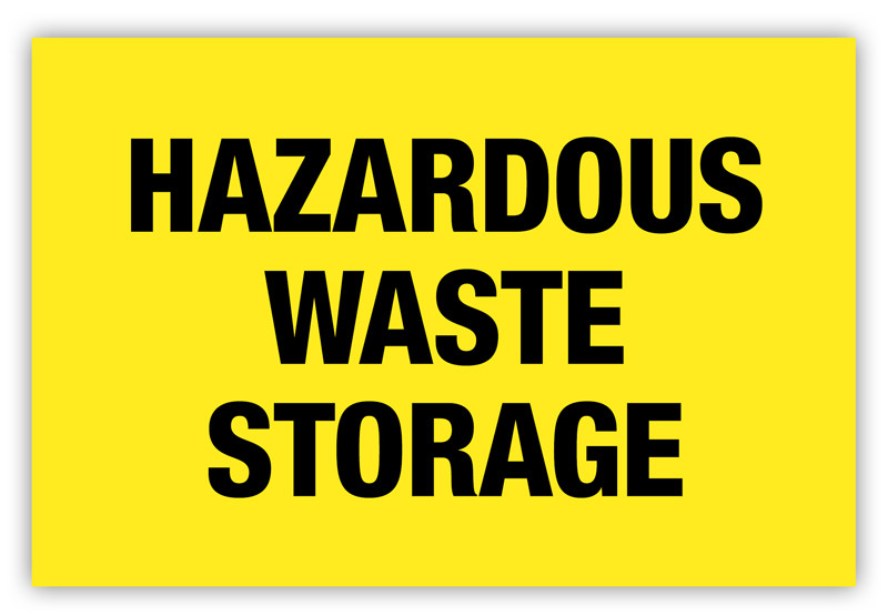 Hazardous Waste Storage Label