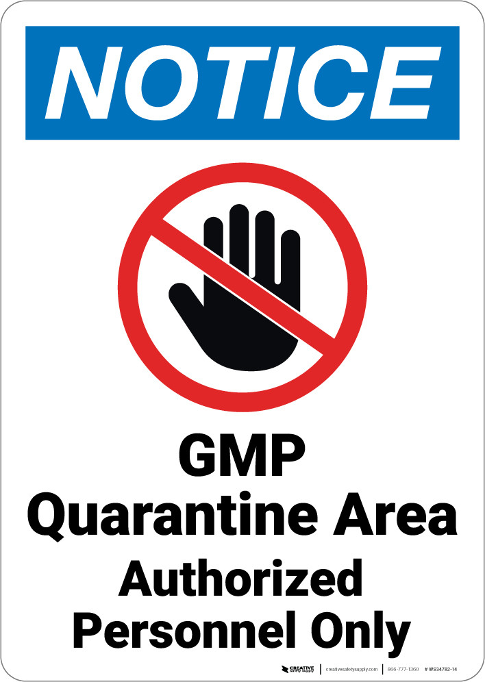 Gmp Signs | Creative Safety Supply