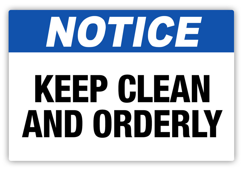 Notice - Keep Clean Label
