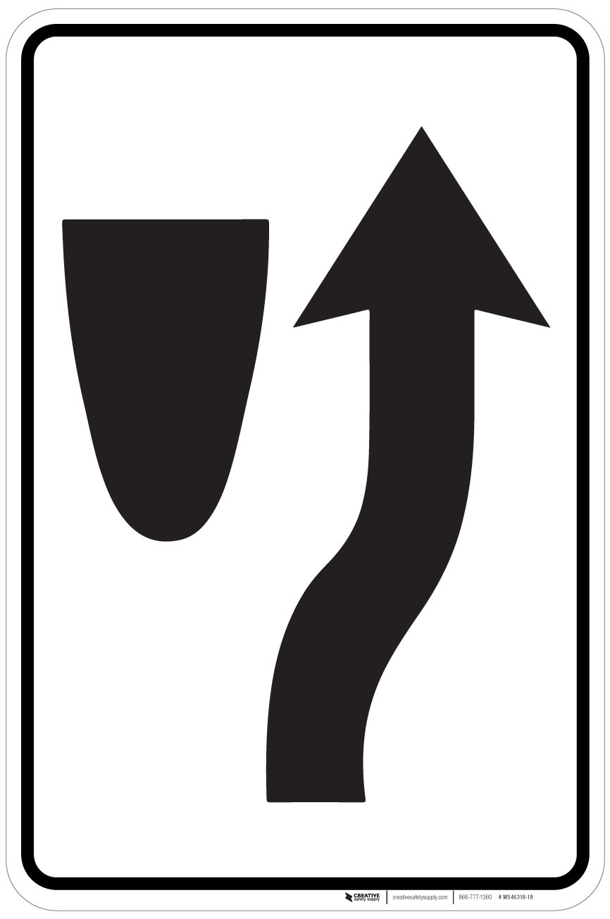 Keep Right (graphic only) - Aluminum Sign | Creative Safety Supply