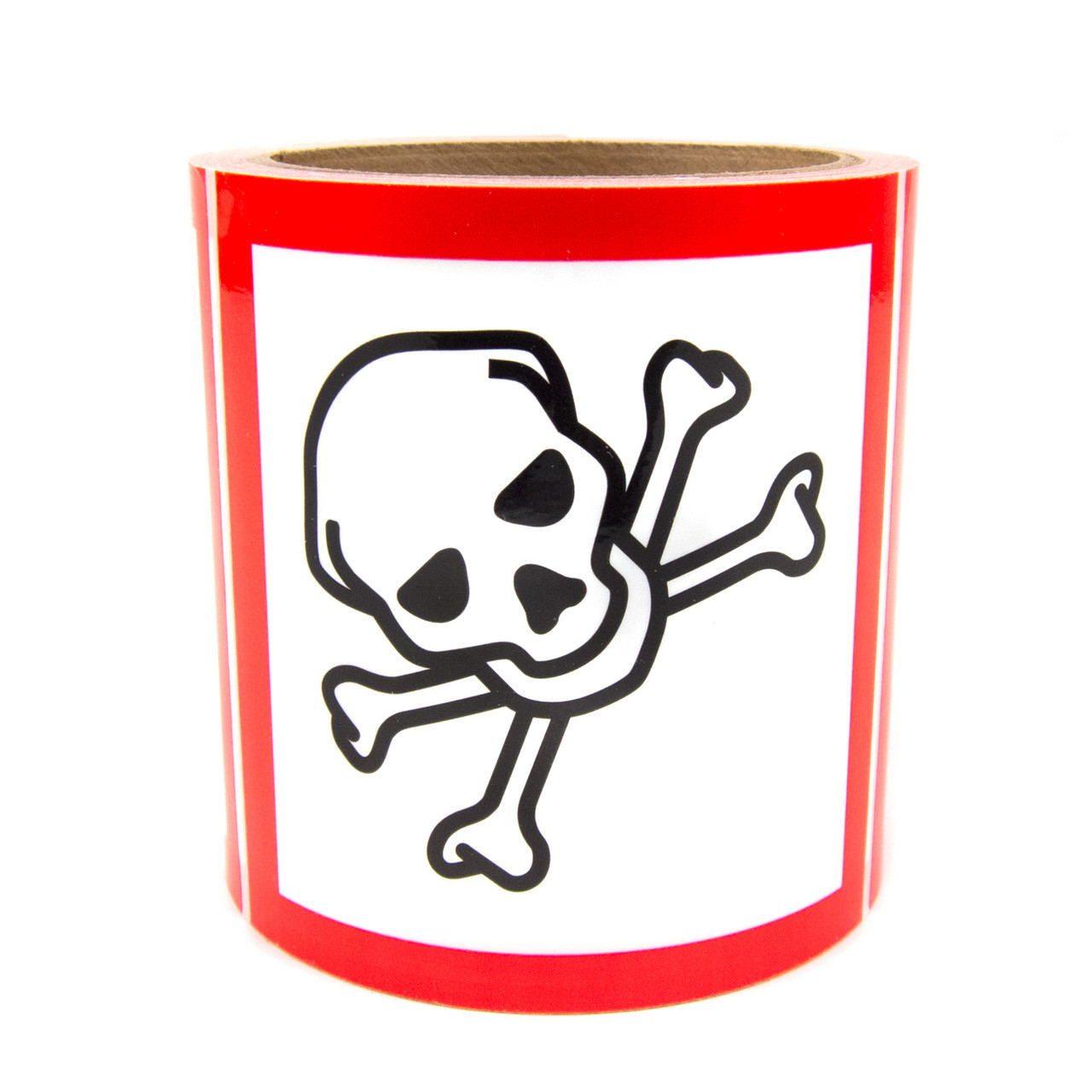 GHS Labels - Toxic - 4" x 4" - Roll of 100