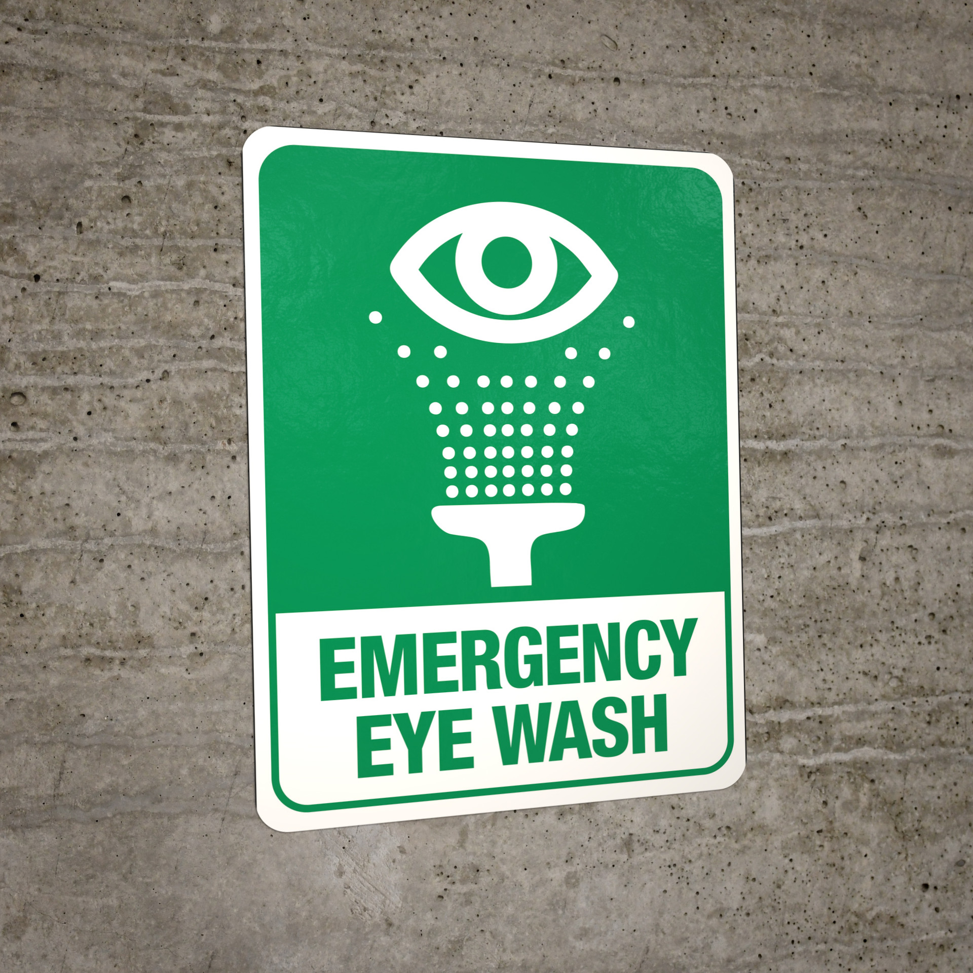 Emergency Eye Wash Station Wall Sign | Creative Safety Supply