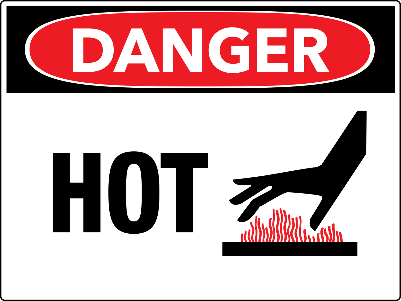 Caution Hot Surface Signs | Creative Safety Supply