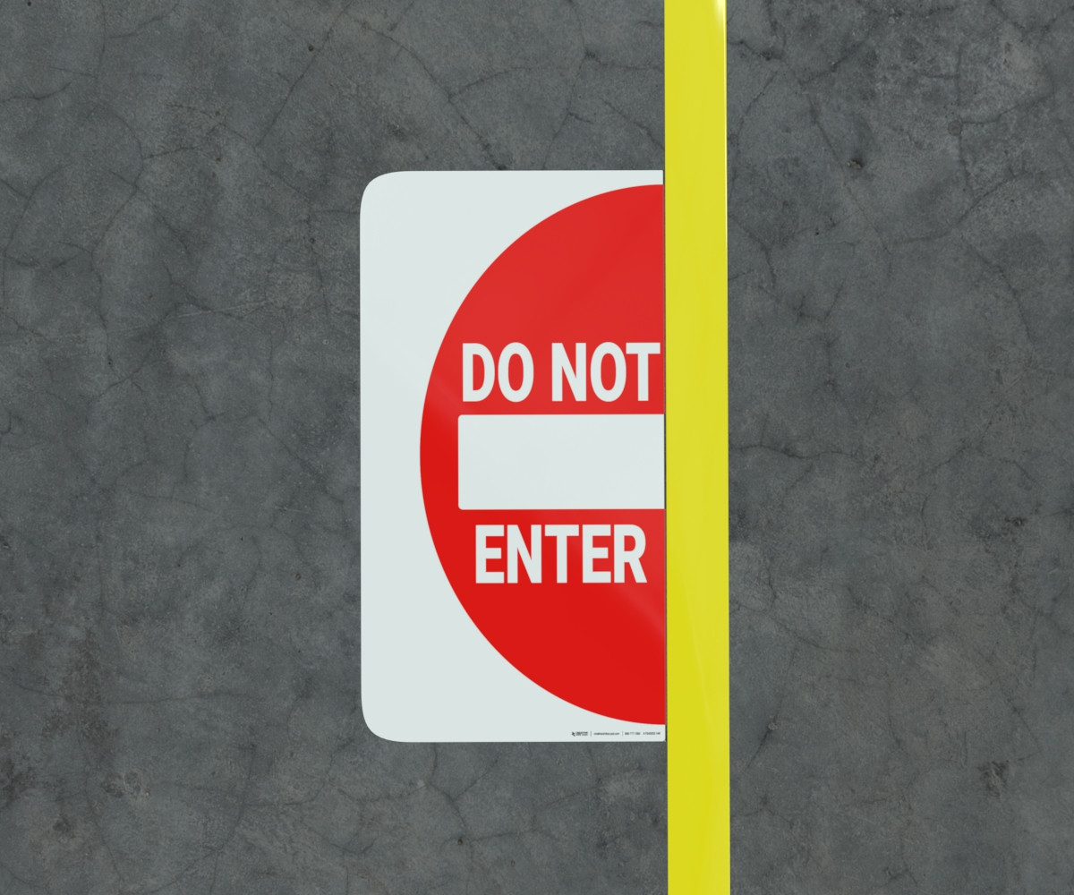 Do Not Enter - Floor Marking Sign