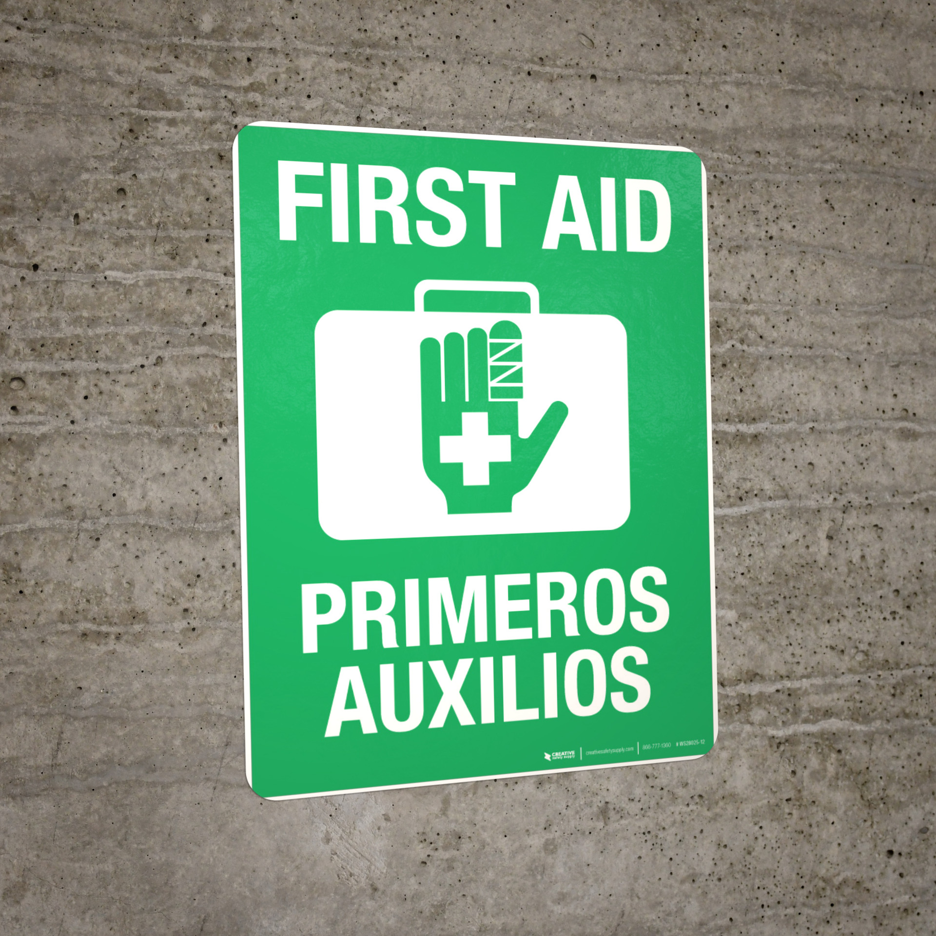 First Aid (Bilingual Spanish) - Wall Sign