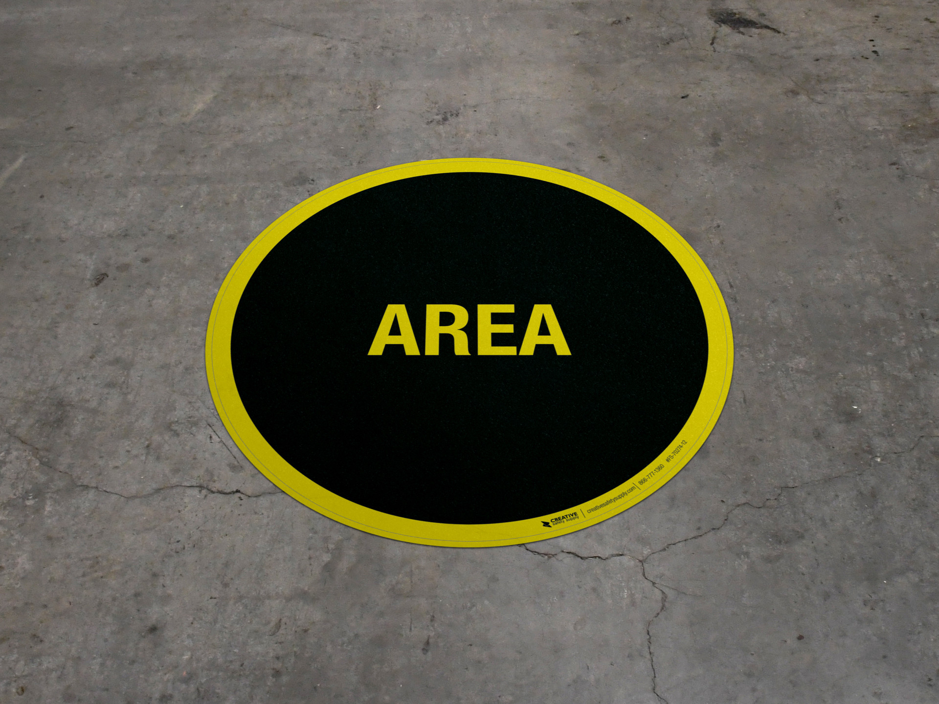 Area Floor Sign | Creative Safety Supply