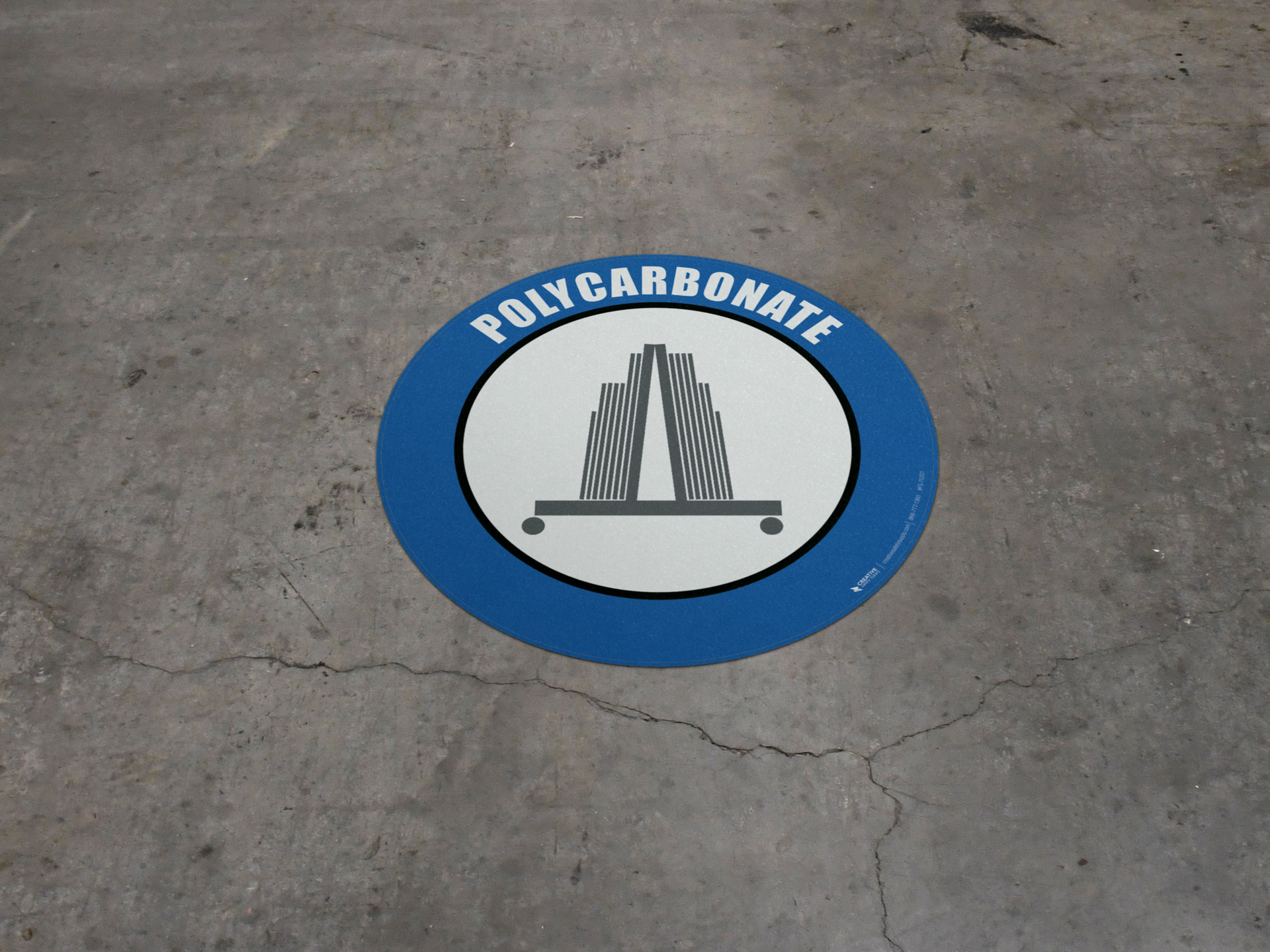Polycarbonate Floor Sign