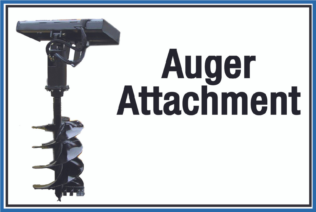 Wall Sign: (UR) Auger Attachment - 12"x18" (Peel-and-Stick Permanent ...