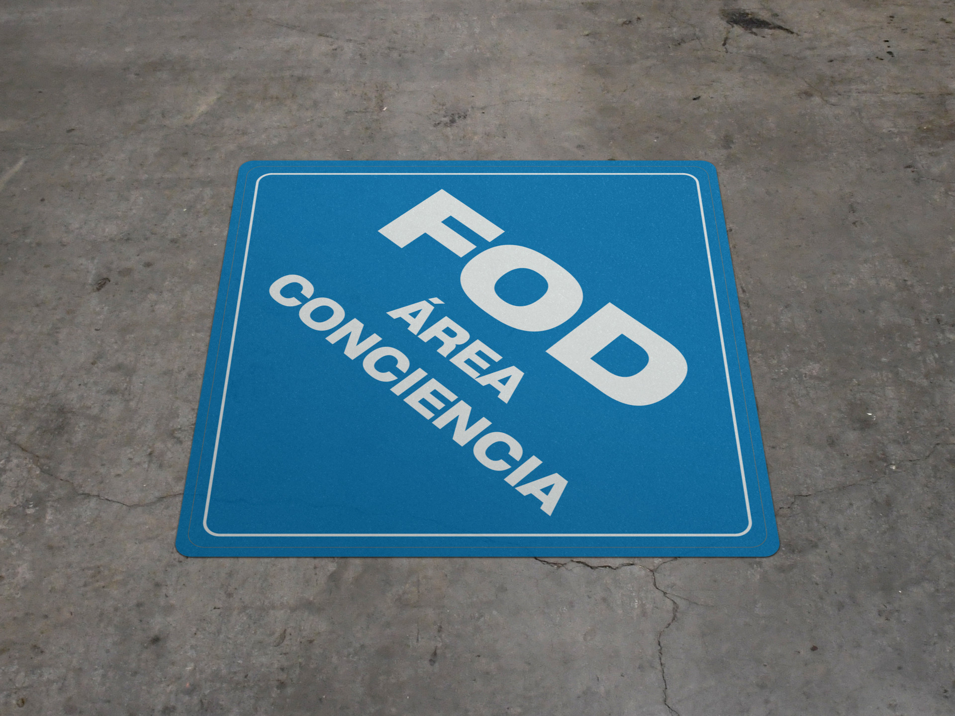 FOD Area Conciencia (FOD Awareness Area) - Type B Floor Sign
