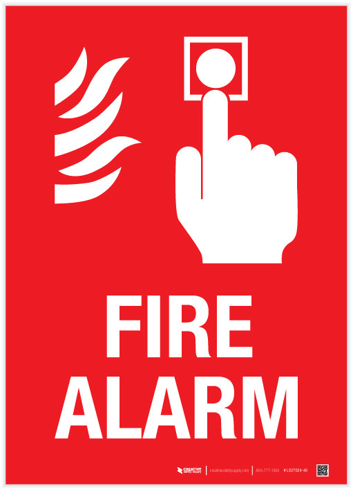 Fire Alarm Labels | Creative Safety Supply