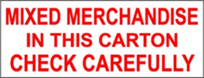 Mixed Merchandise 2 x 6 - Label Roll | Creative Safety Supply