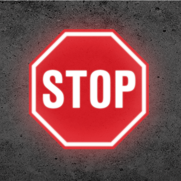 SignCast Virtual (light) Floor Signs - Creative Safety Supply