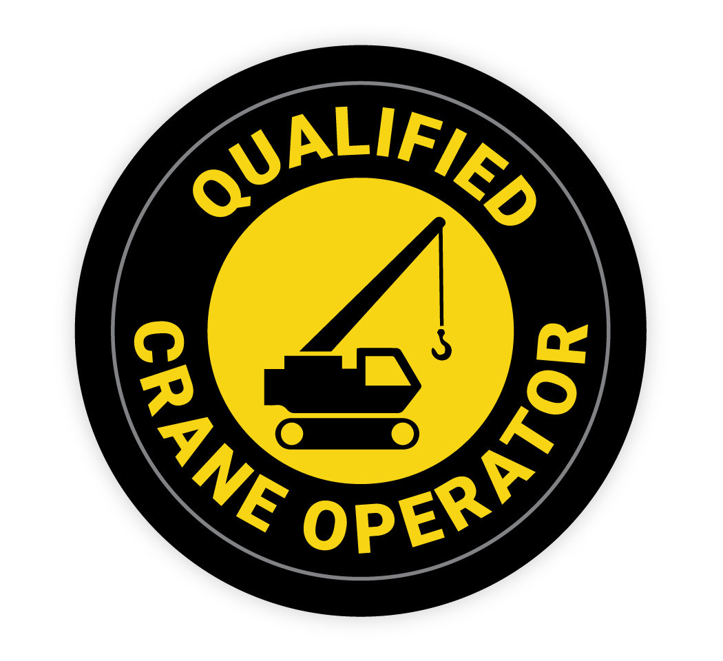 Qualified Crane Operator - Hard Hat Sticker | Creative Safety Supply