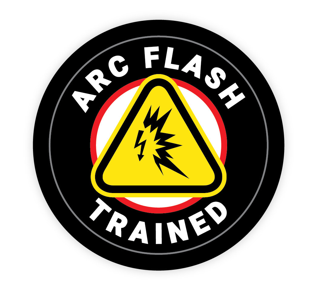Arc Flash Trained - Hard Hat Sticker