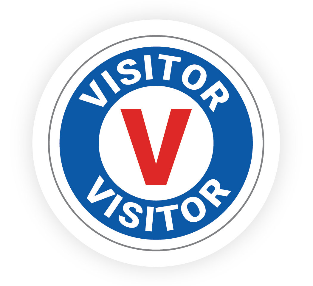 Visitor - Hard Hat Sticker | Creative Safety Supply