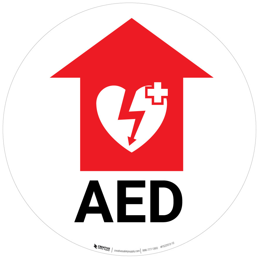 AED Defibrillator Wall Signs | Creative Safety Supply