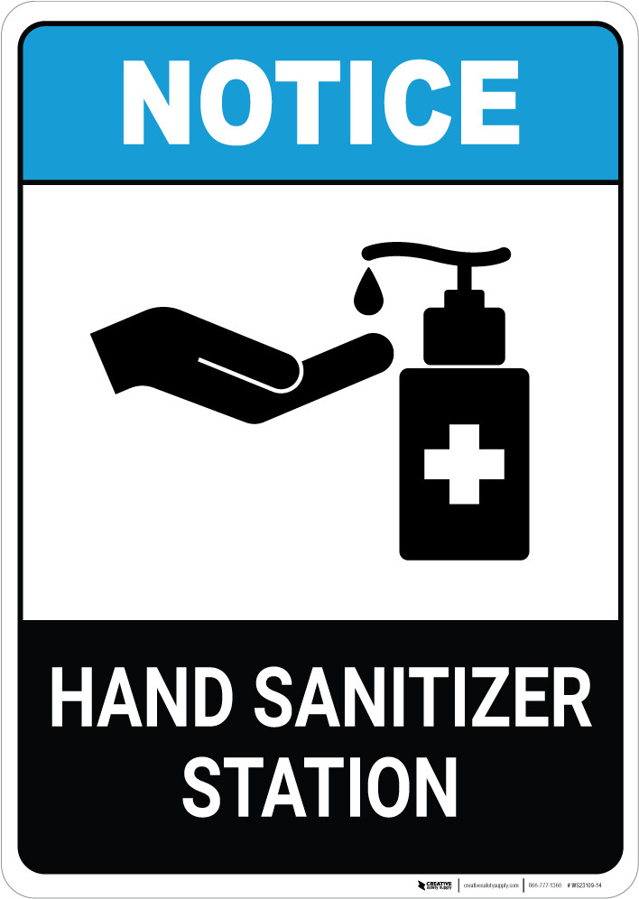 Hand Sanitizer Signs | Creative Safety Supply