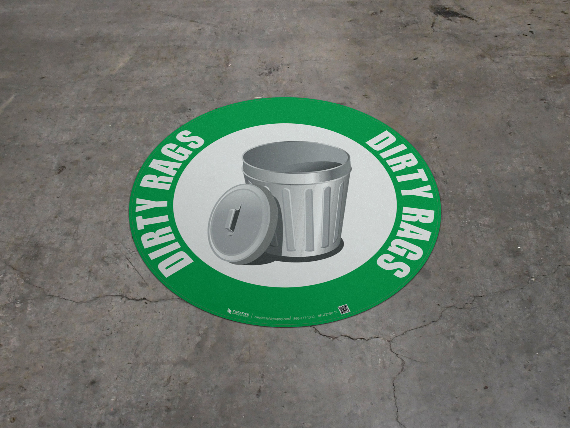 Dirty Rags - Floor Sign