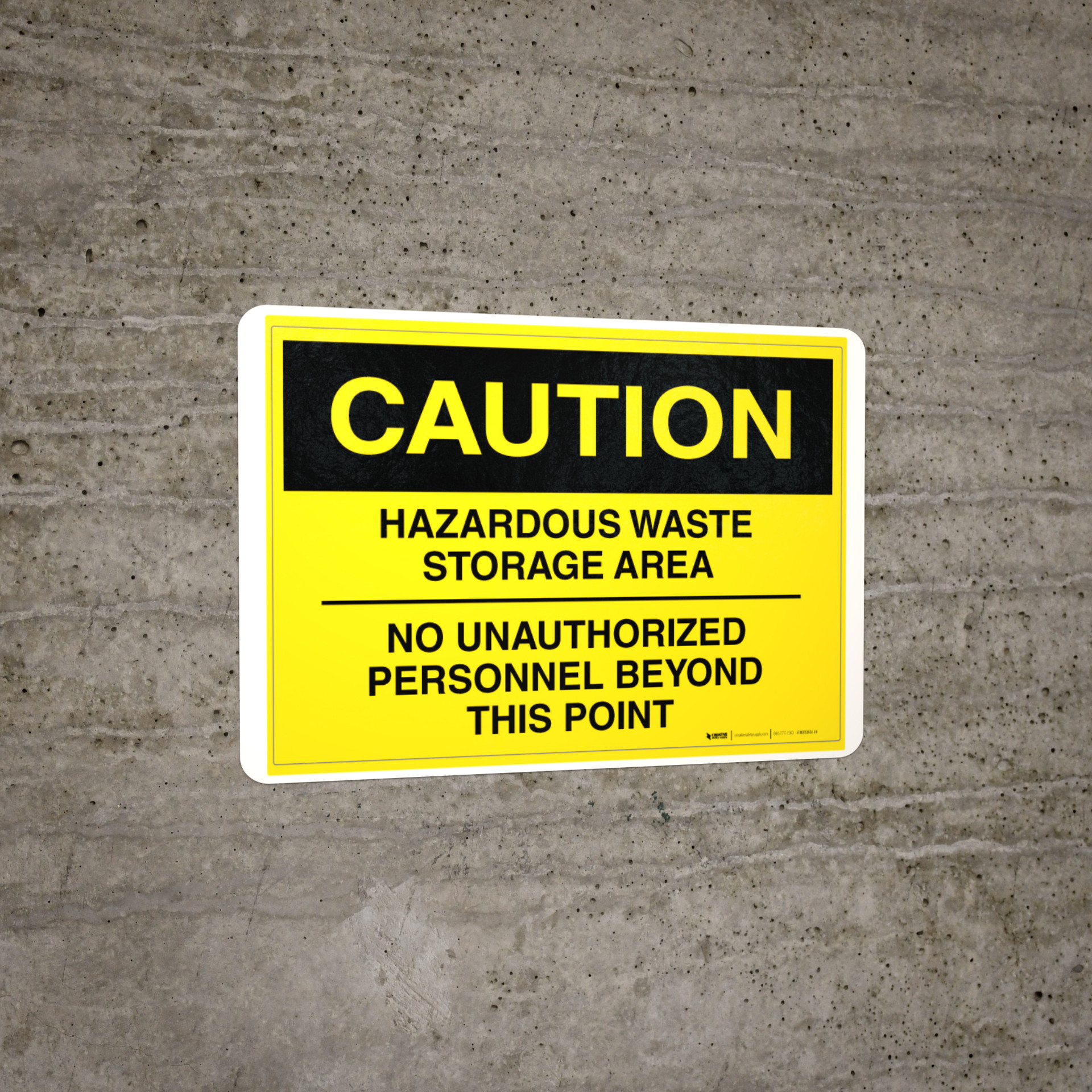 Hazardous Waste Storage Area - Wall Sign | Creative Safety Supply